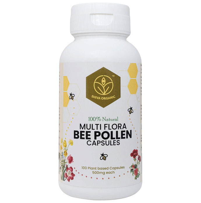 Shiva Organic Multiflora Bee Pollen 500mg Capsule – Classic Derma