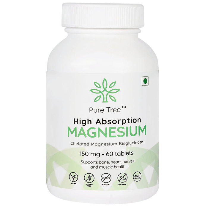 Pure Tree High Absorption Magnesium 150mg Tablet – Classic Derma
