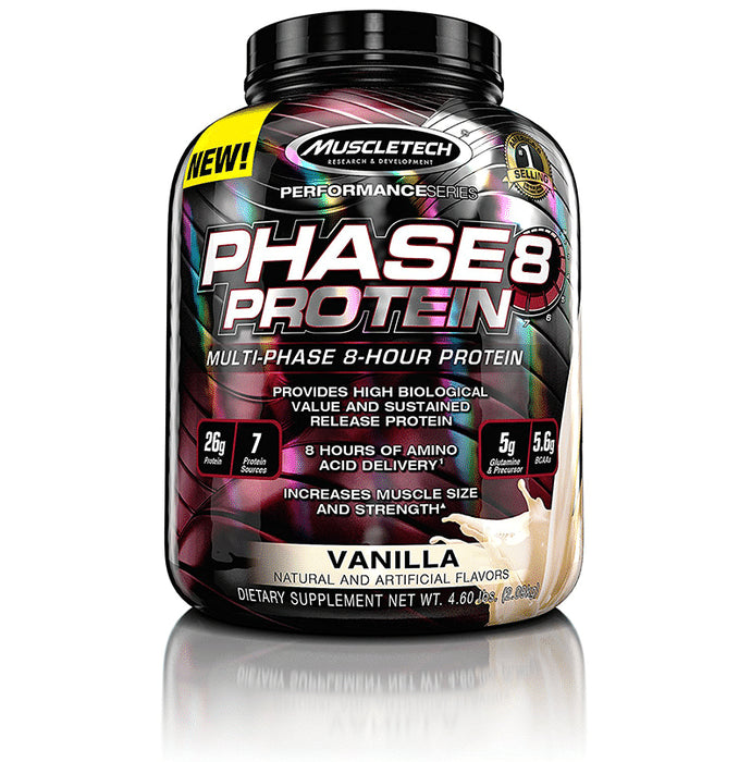 Muscletech Performance Series Phase 8 Protein Powder Vanilla – Classic ...
