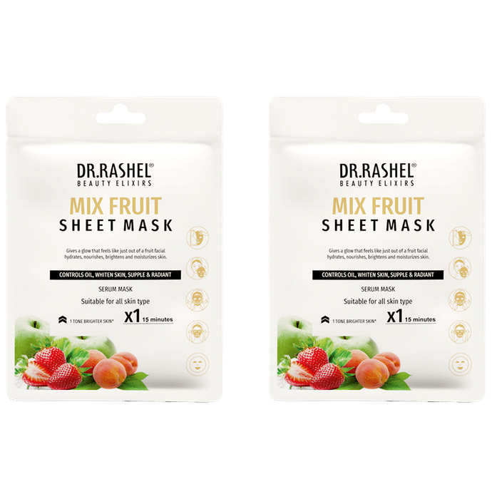 Dr. Rashel Mix Fruit Sheet Mask(20gm Each) – Classic Derma