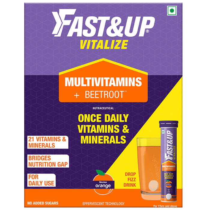 Fast&Up Vitalize Multivitamins Natural Beetroot for Nutrition | No ...