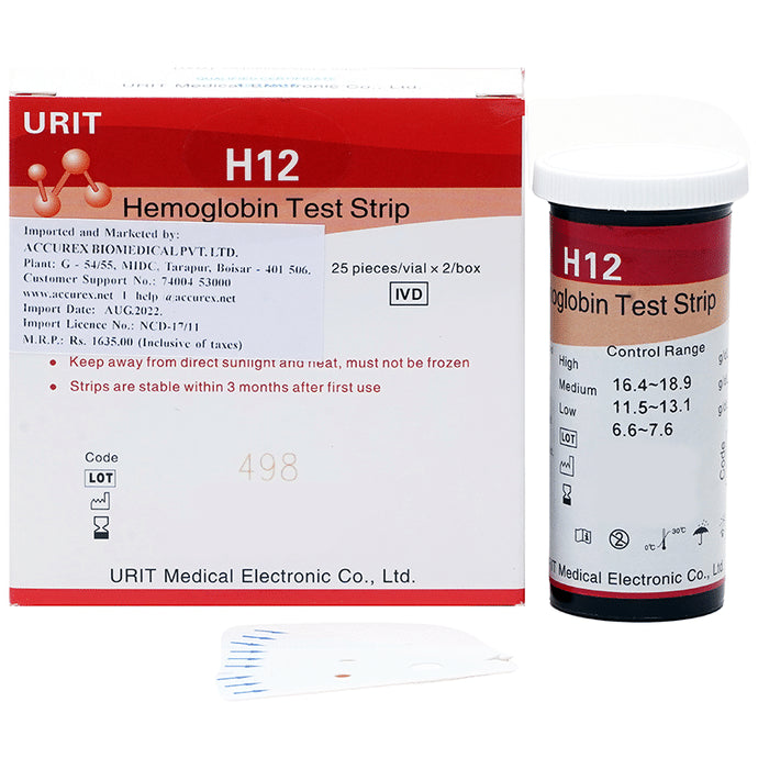 Urit H12 Hemoglobin Test Strip – Classic Derma