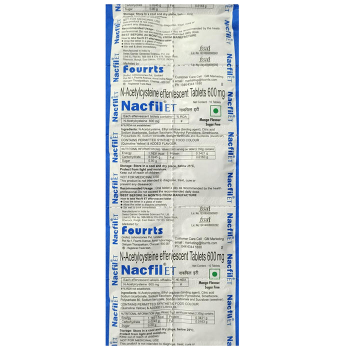 Nacfil ET Tablet Mango Sugar Free – Classic Derma