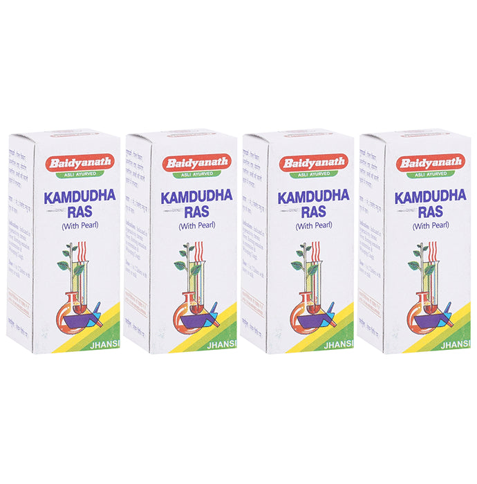 Baidyanath Kamdudha Ras with Pearl Tablets (50 Each) – Classic Derma