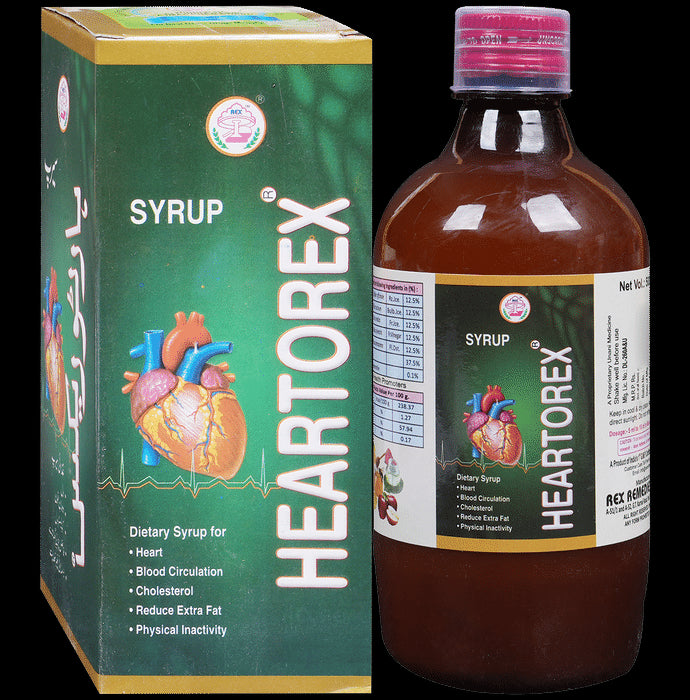 Rex Heartorex Syrup | For Heart Health & Healthy Cholesterol Levels ...