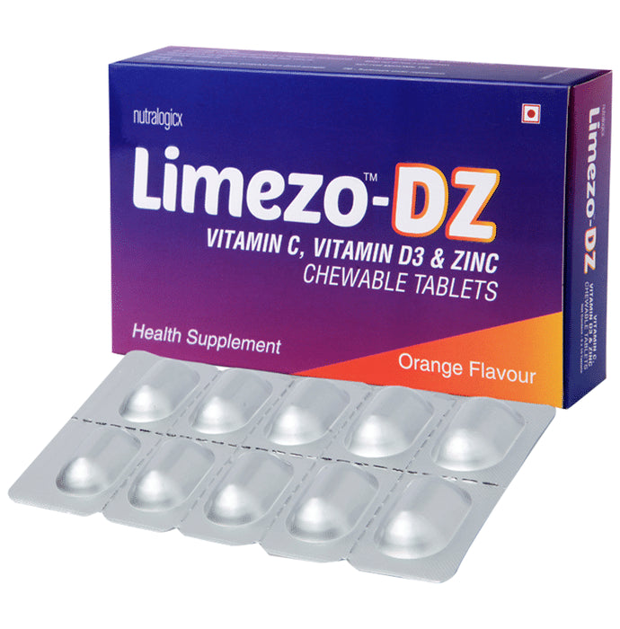Buy Limezo-DZ Chewable Tablet Orange Online | Classic Derma
