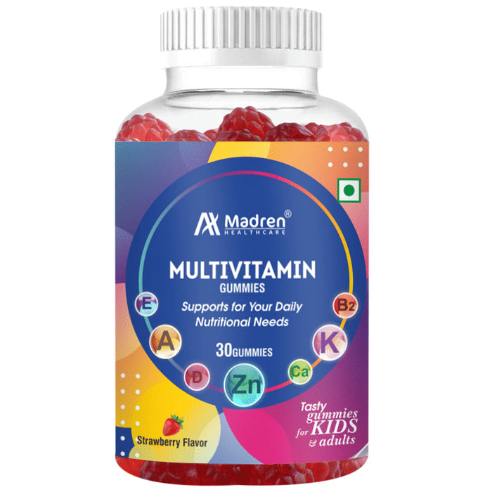 Buy Madren Healthcare Multivitamin Gummies Strawberry Online | Classic ...