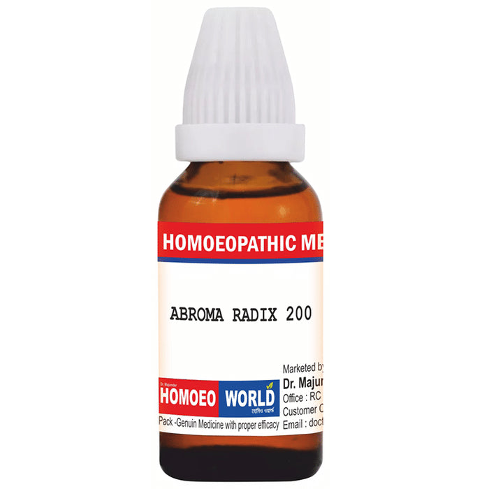 Dr. Majumder Homeo World Abroma Radix Dilution (30 ml Each) 200 CH ...