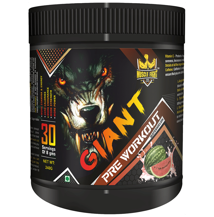 Muscle Fight Giant Pre Workout Watermelon – Classic Derma