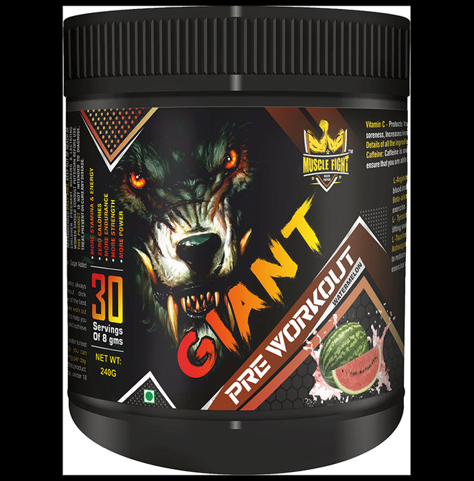 Muscle Fight Giant Pre Workout Watermelon – Classic Derma