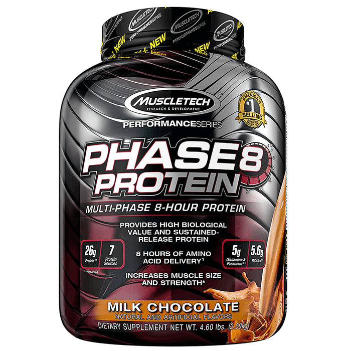 Muscletech Performance Series Phase 8 Protein Powder Milk Chocolate ...