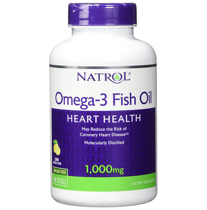 Natrol Omega-3 Fish Oil 1000mg Softgel | For Healthy Heart – Classic Derma