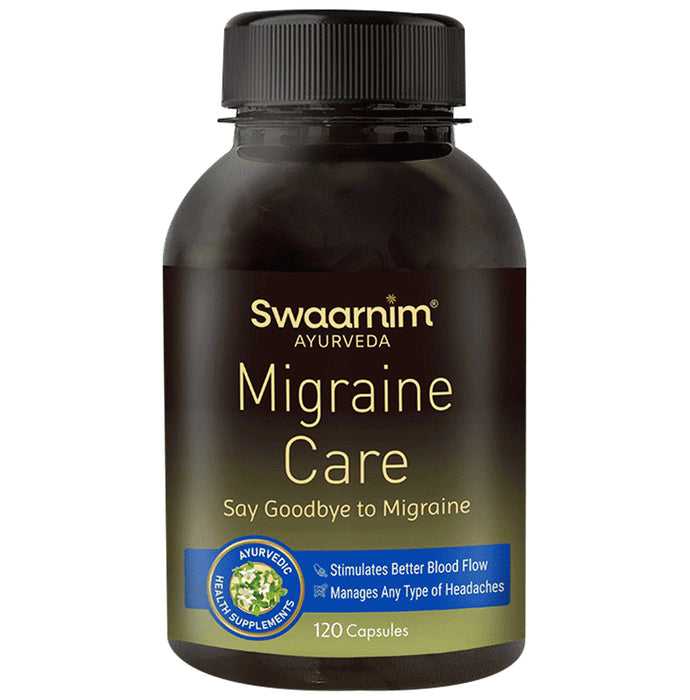 Swaarnim Ayurevda Migraine Care Capsule (120 Each) – Classic Derma