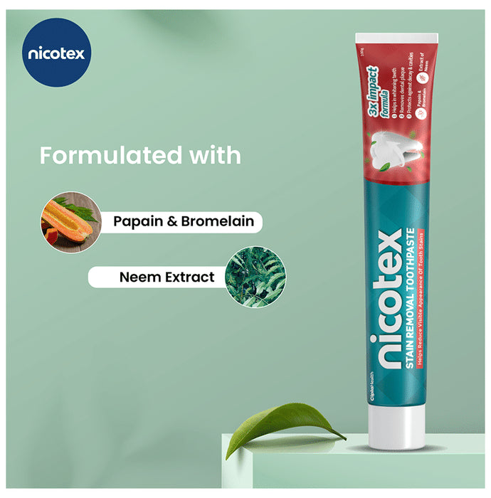 Nicotex Stain Removal Toothpaste – Classic Derma