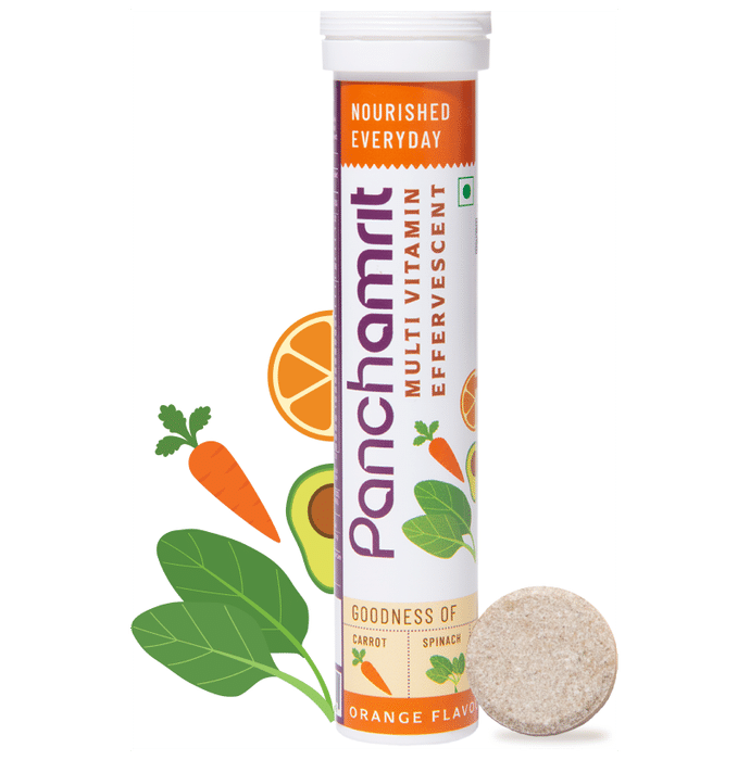 Buy Panchamrit Multivitamin Effervescent Tablet with Goodness of Carrot ...