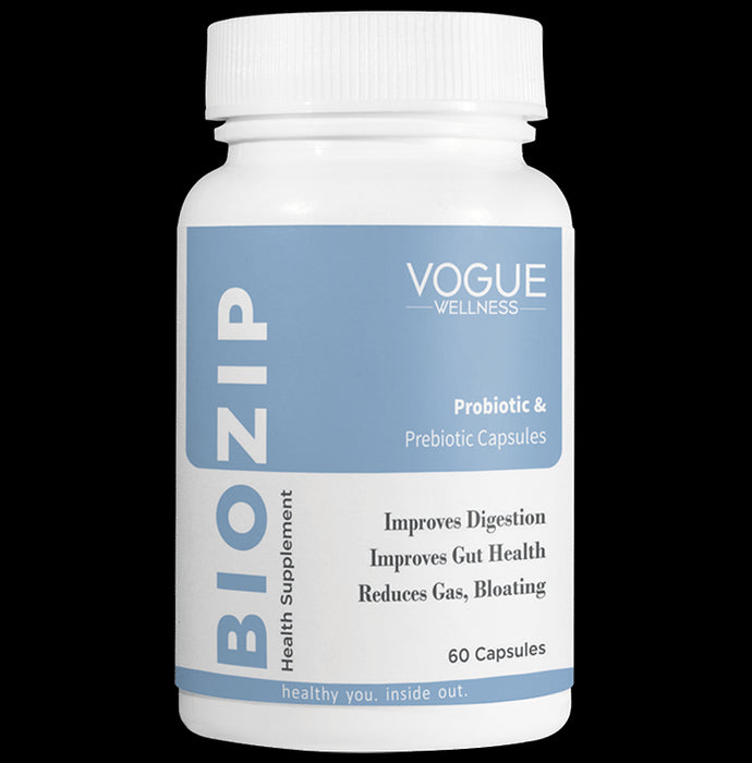 Vogue Wellness Biozip Probiotic & Prebiotic Capsule (60 Each) – Classic ...