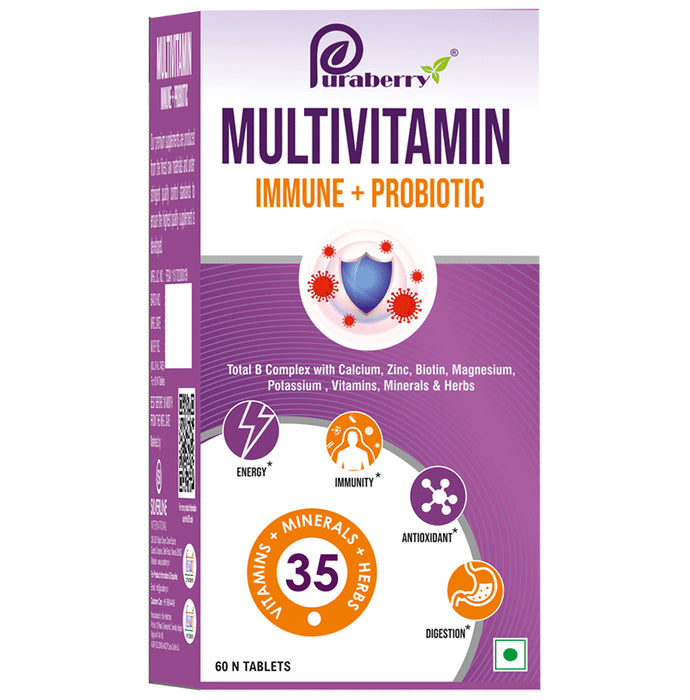 Puraberry Multivitamin Immune Probiotic Tablet – Classic Derma