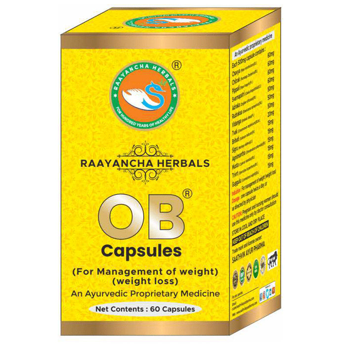 Raayancha Herbals OB Capsule for Weight Loss – Classic Derma