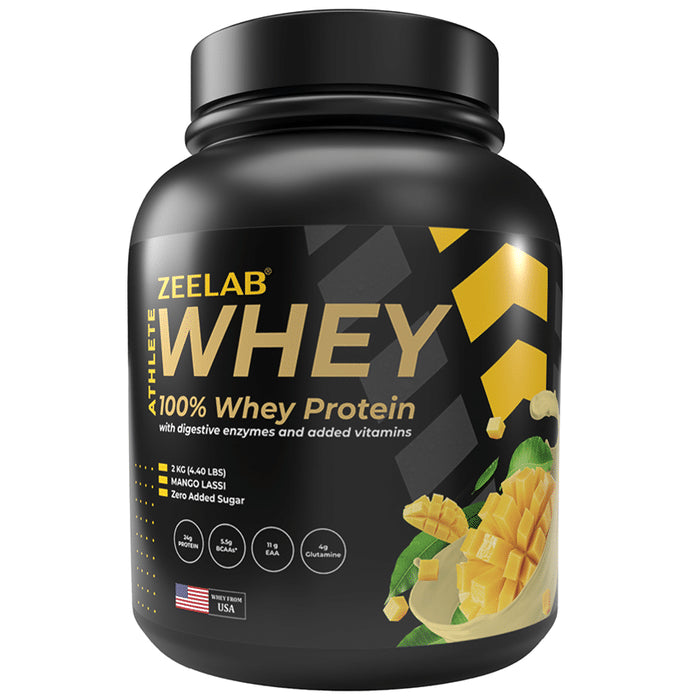 Zeelab 100% Whey Protein Powder Mango Lassi – Classic Derma