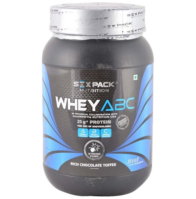 Sixpack Nutrition Whey ABC Protein Powder Rich Chocolate Toffee ...