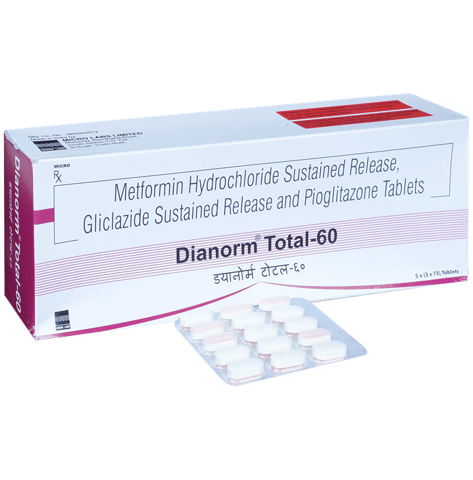 Buy Dianorm Total 60 Tablet SR Online | Classic Derma